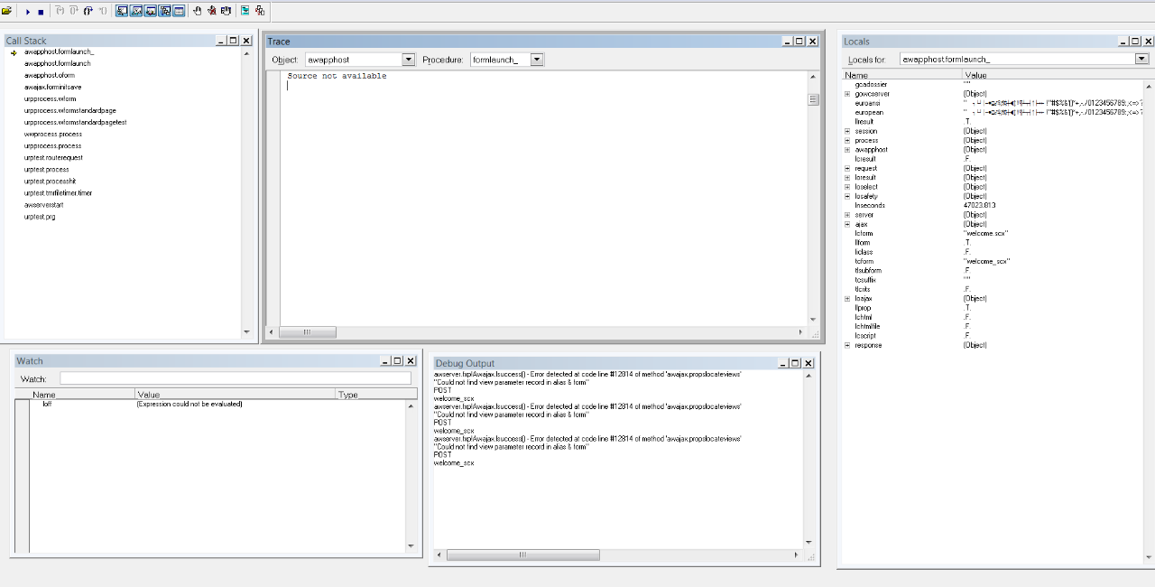 running form directly - West Wind Technologies Support