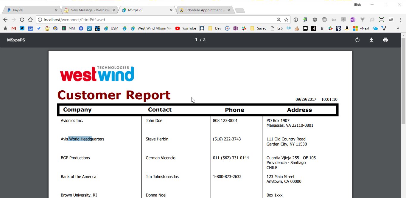 Create PDF from FoxPro with selectable text... - West Wind Technologies ...