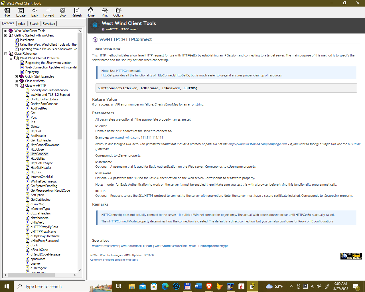Difficulty creating SSL HTTP connection - West Wind Technologies Support